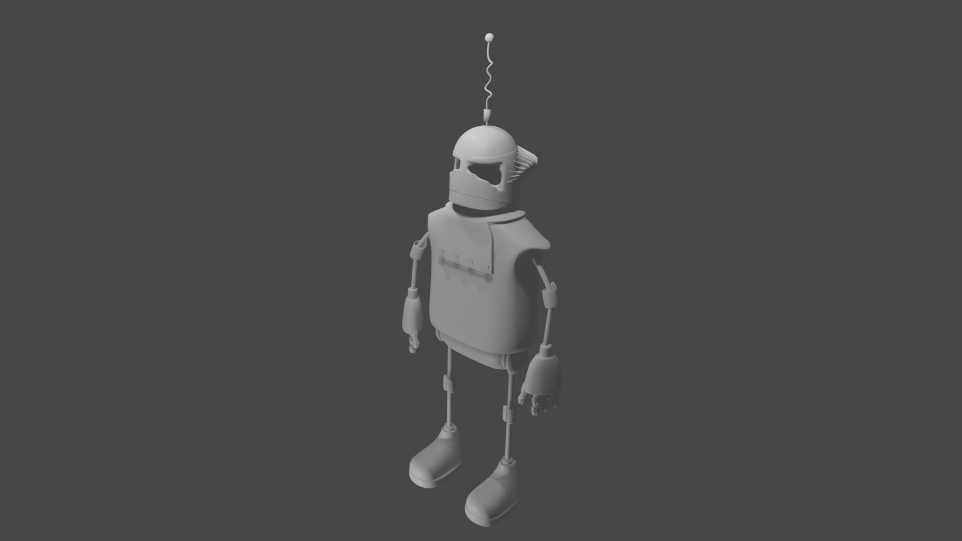 Robot character modeling With a very high precision in design 3D model ...