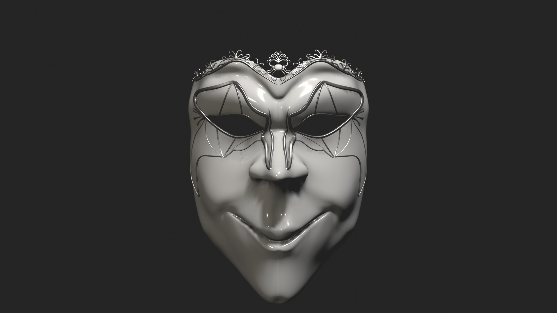 Boris Brejcha Venetian Carnival Mask Realistic 3D print 3D model | CGTrader