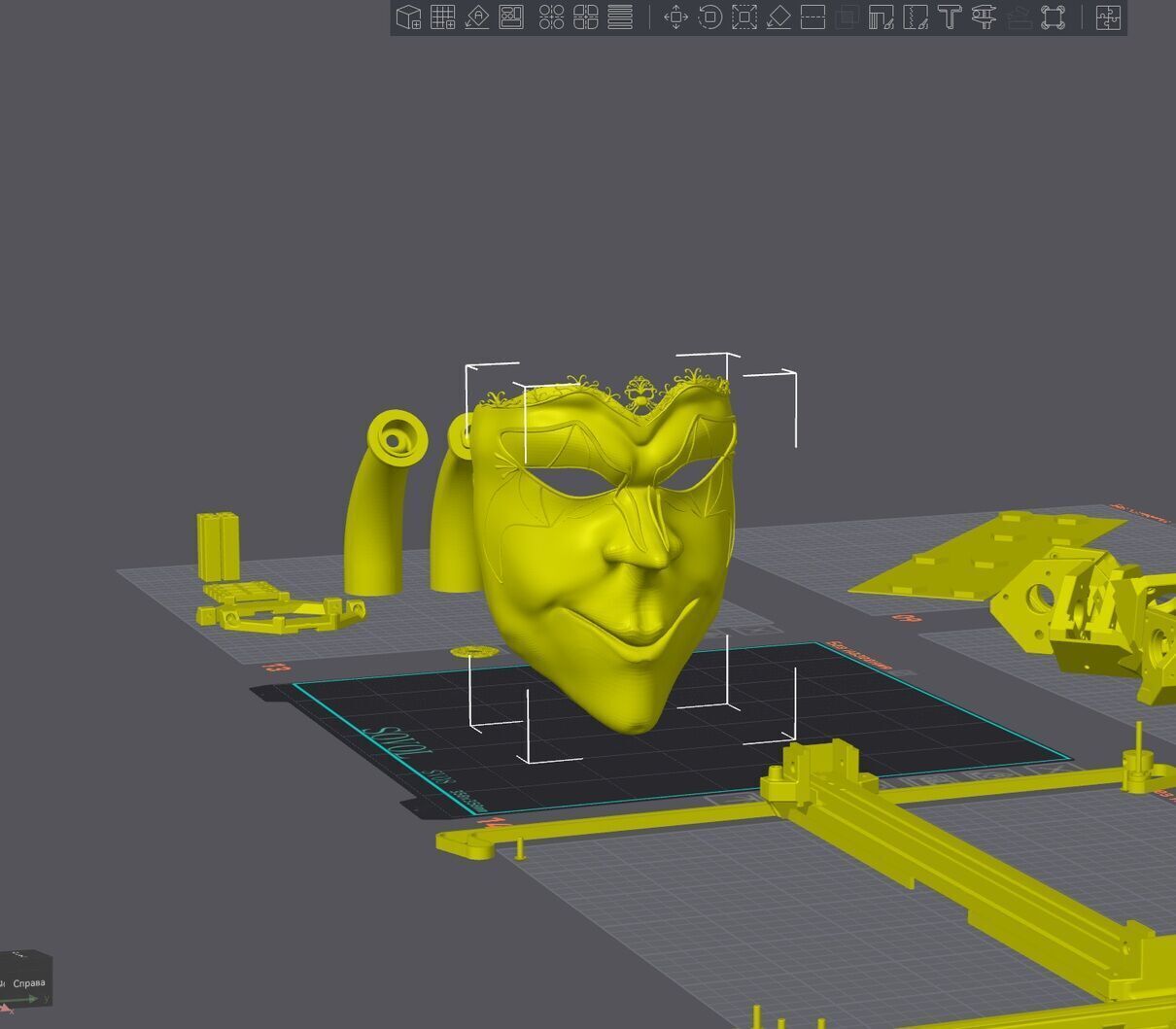 Boris Brejcha Venetian Carnival Mask Realistic 3D print 3D model | CGTrader