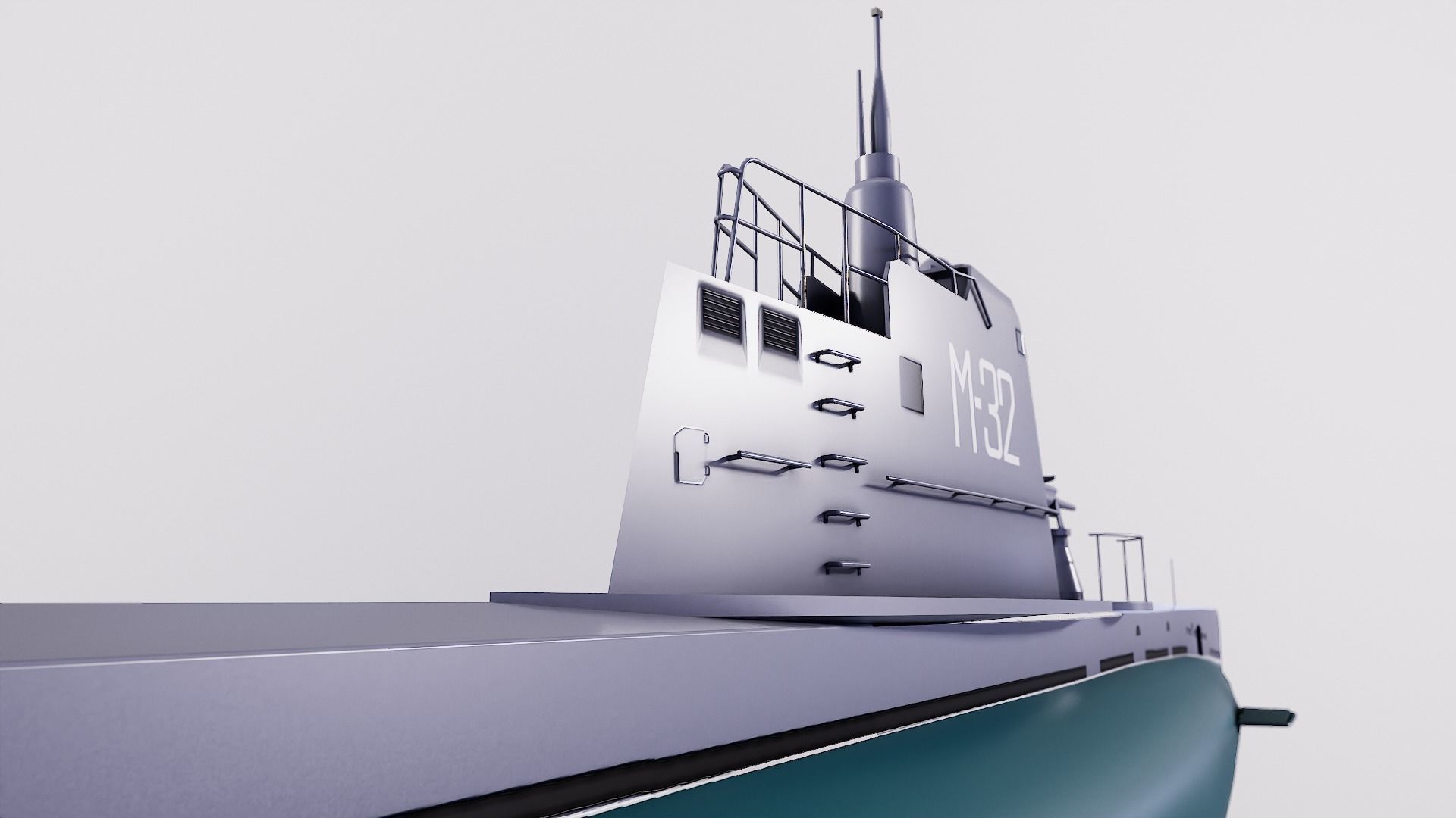 3D model Submarines type M XII VR / AR / low-poly | CGTrader