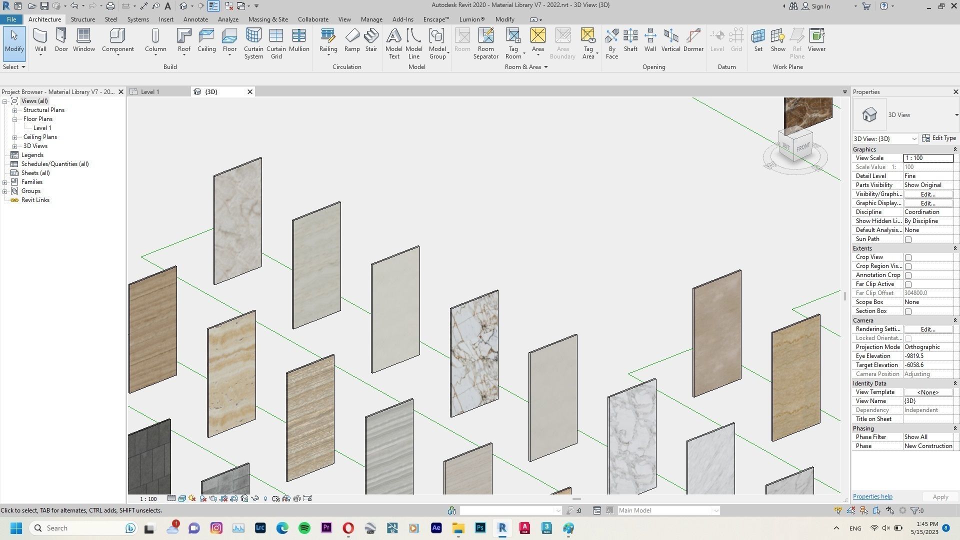 Material - Texture Revit Family 3D model | CGTrader