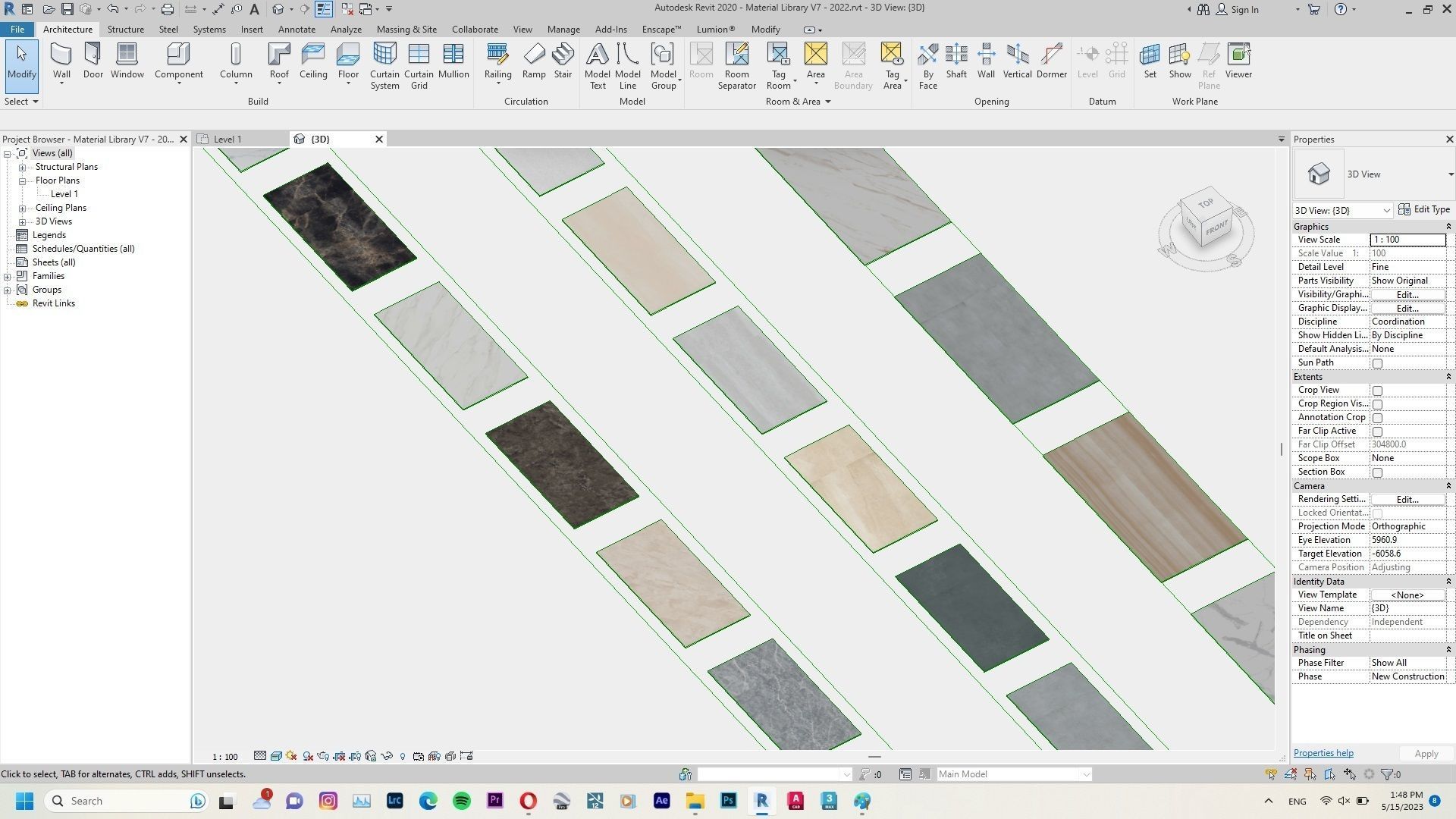 Material - Texture Revit Family 3D model | CGTrader