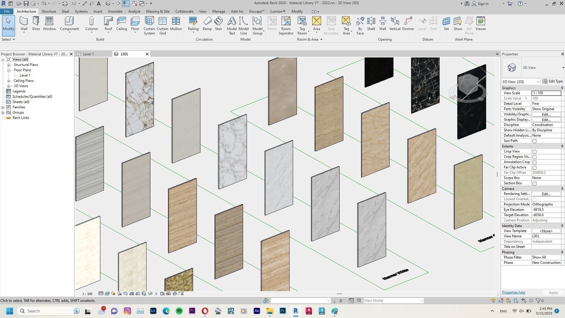 Material - Texture Revit Family 3D model | CGTrader