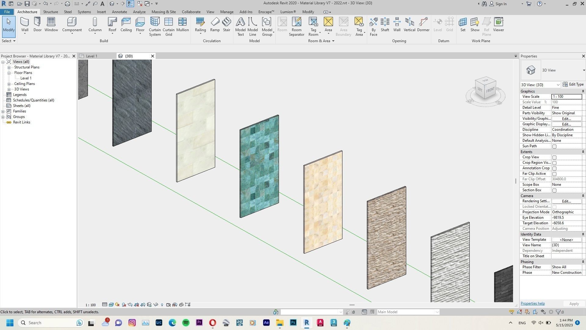 Material - Texture Revit Family 3D model | CGTrader