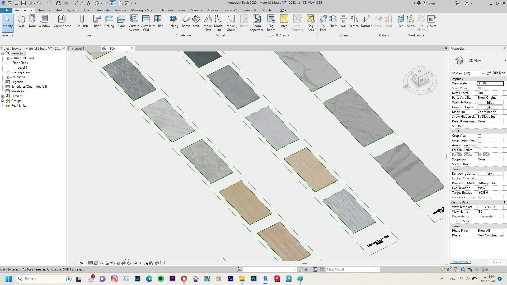 Material - Texture Revit Family 3D model | CGTrader