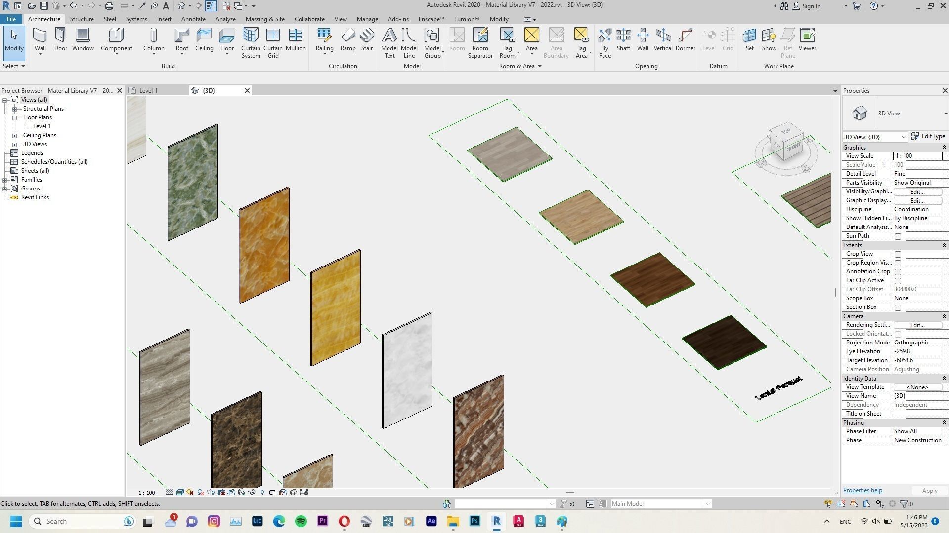 Material - Texture Revit Family 3D model | CGTrader
