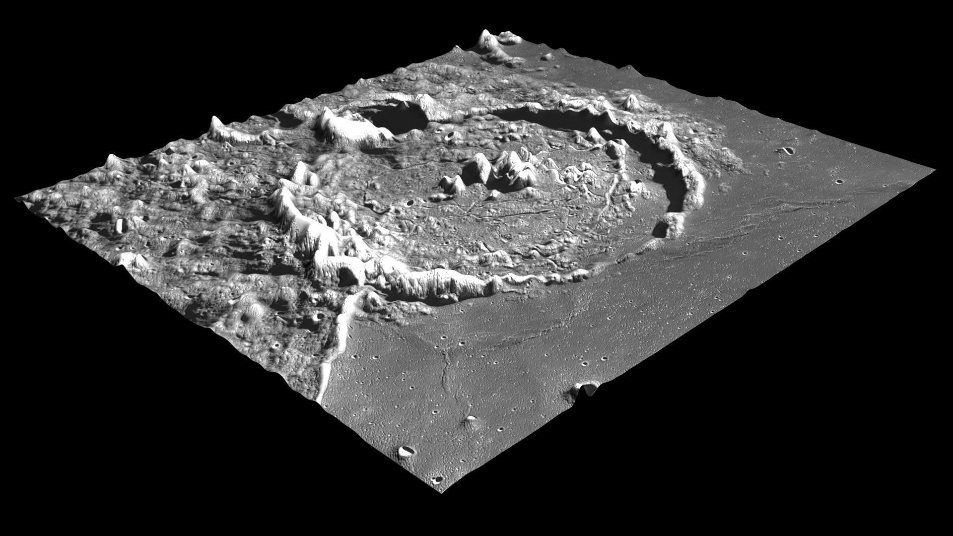 Gassendi Lunar Crater 3D model | CGTrader