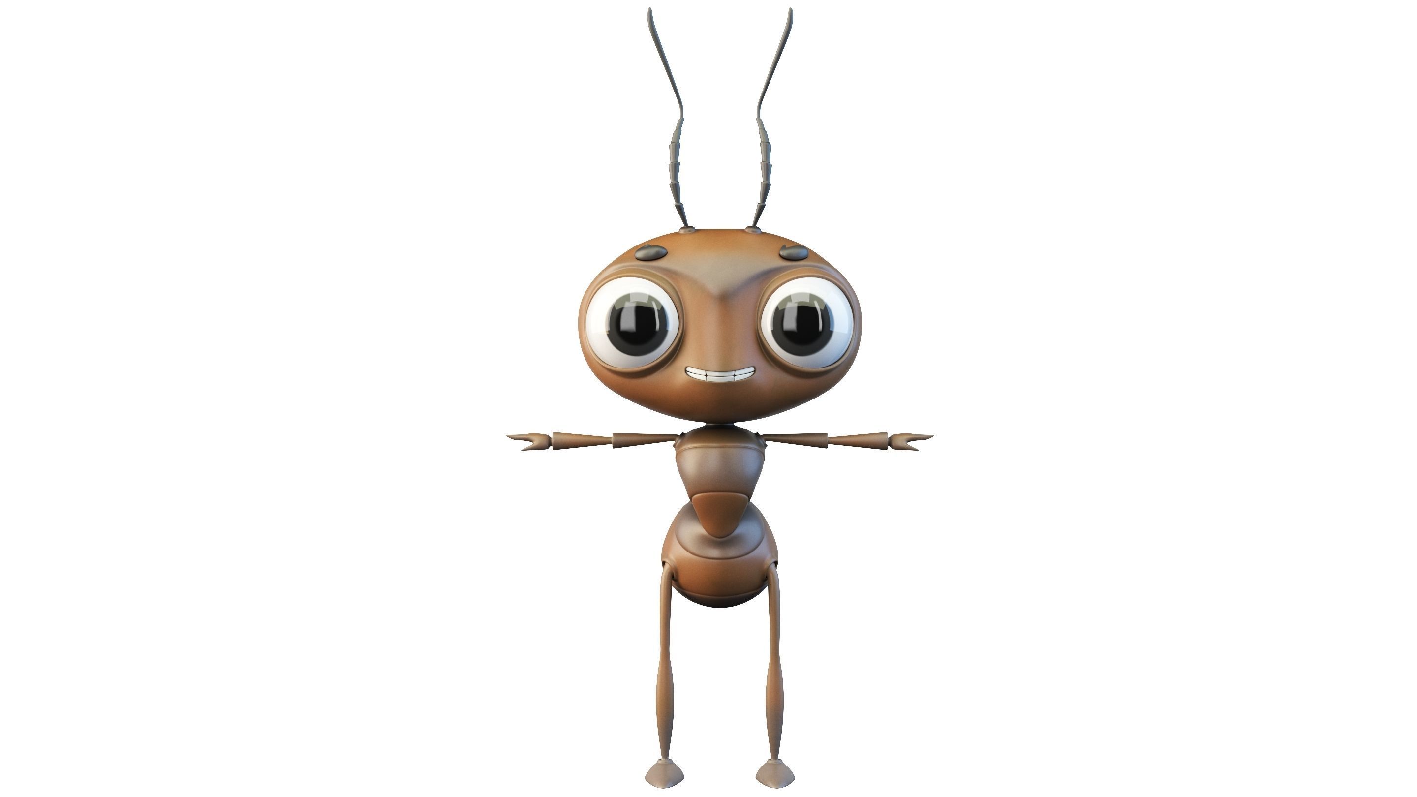 Cartoon Ant Character 3D model | CGTrader