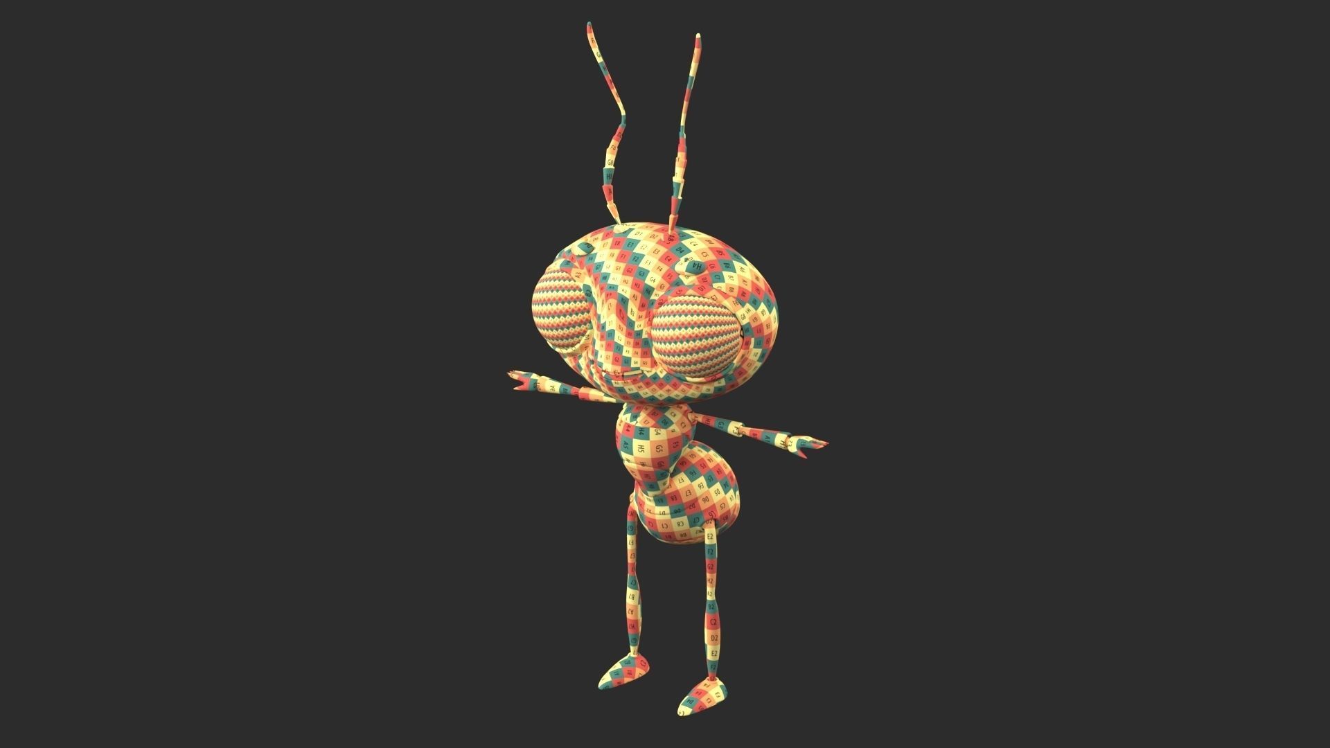 Cartoon Ant Character 3D model | CGTrader