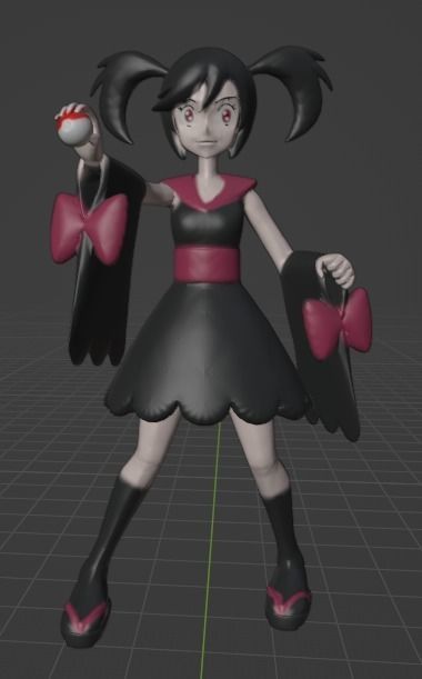 Kali pokemon trainer 3D model 3D printable | CGTrader