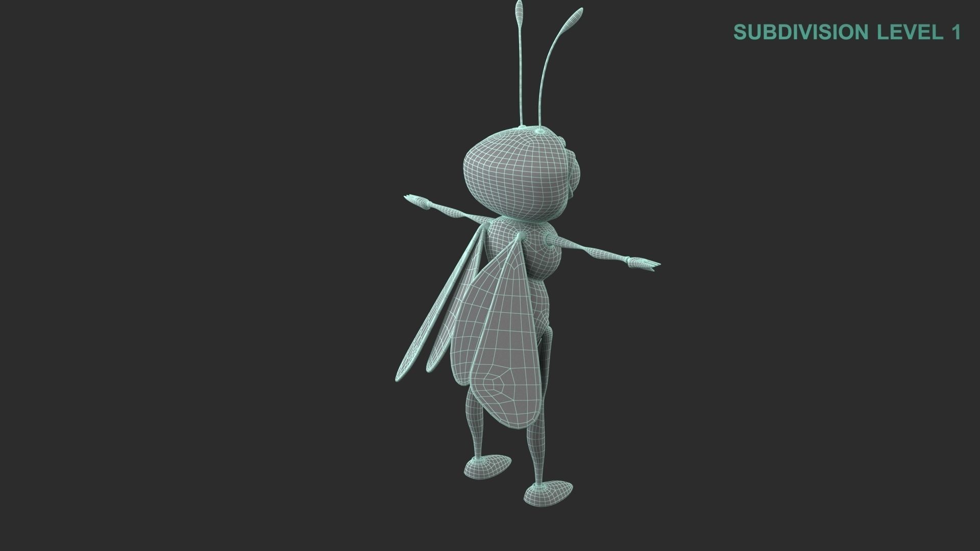 Cartoon Bee Character 3D model | CGTrader