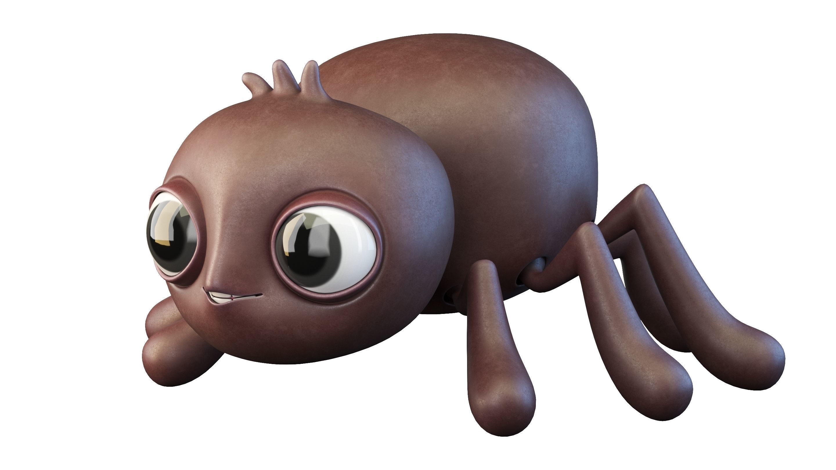 Cartoon Spider Character 3D model | CGTrader