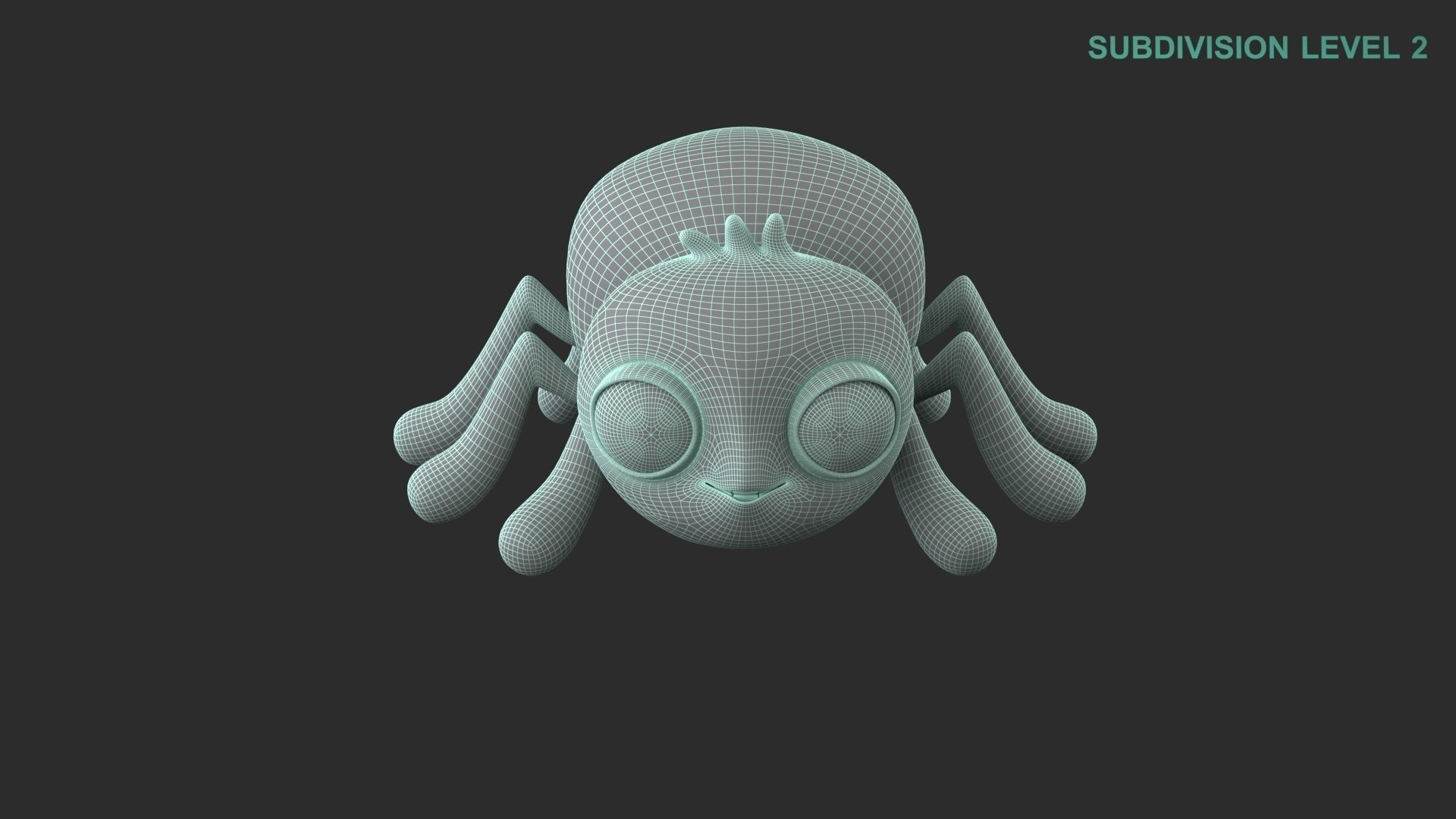 Cartoon Spider Character 3D model | CGTrader