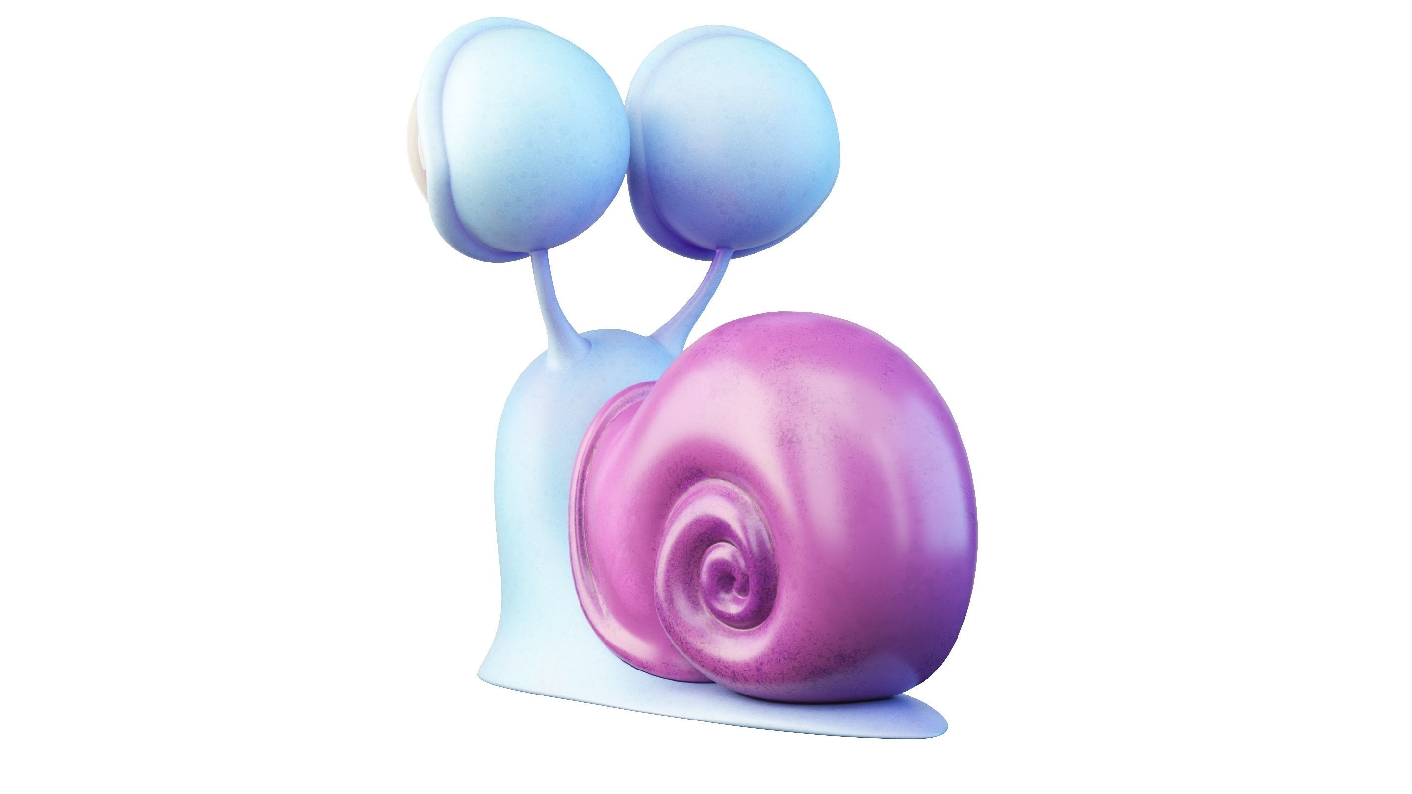 Cartoon Snail Character 3D model | CGTrader