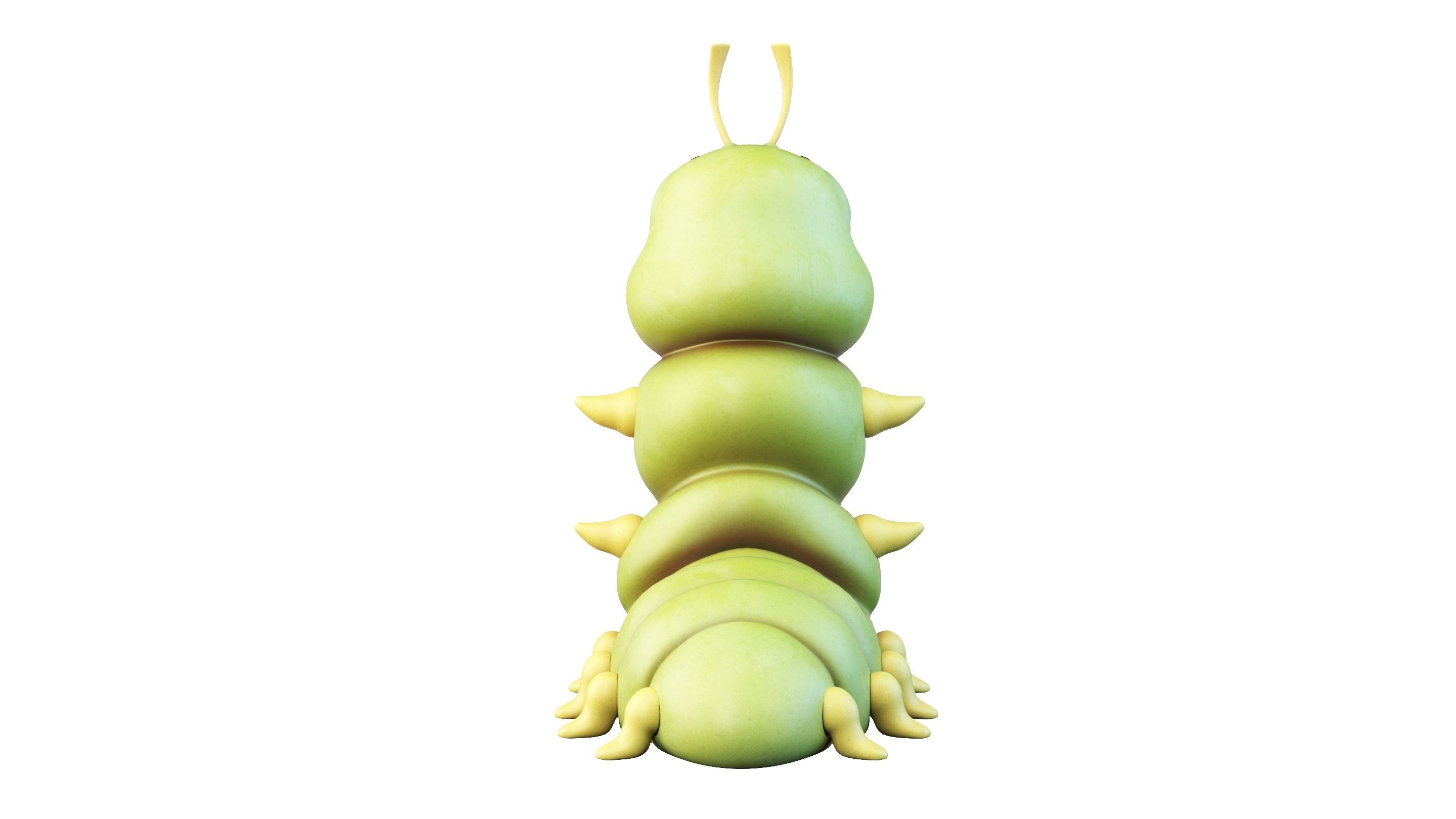 Cartoon Caterpillar Character 3D model | CGTrader