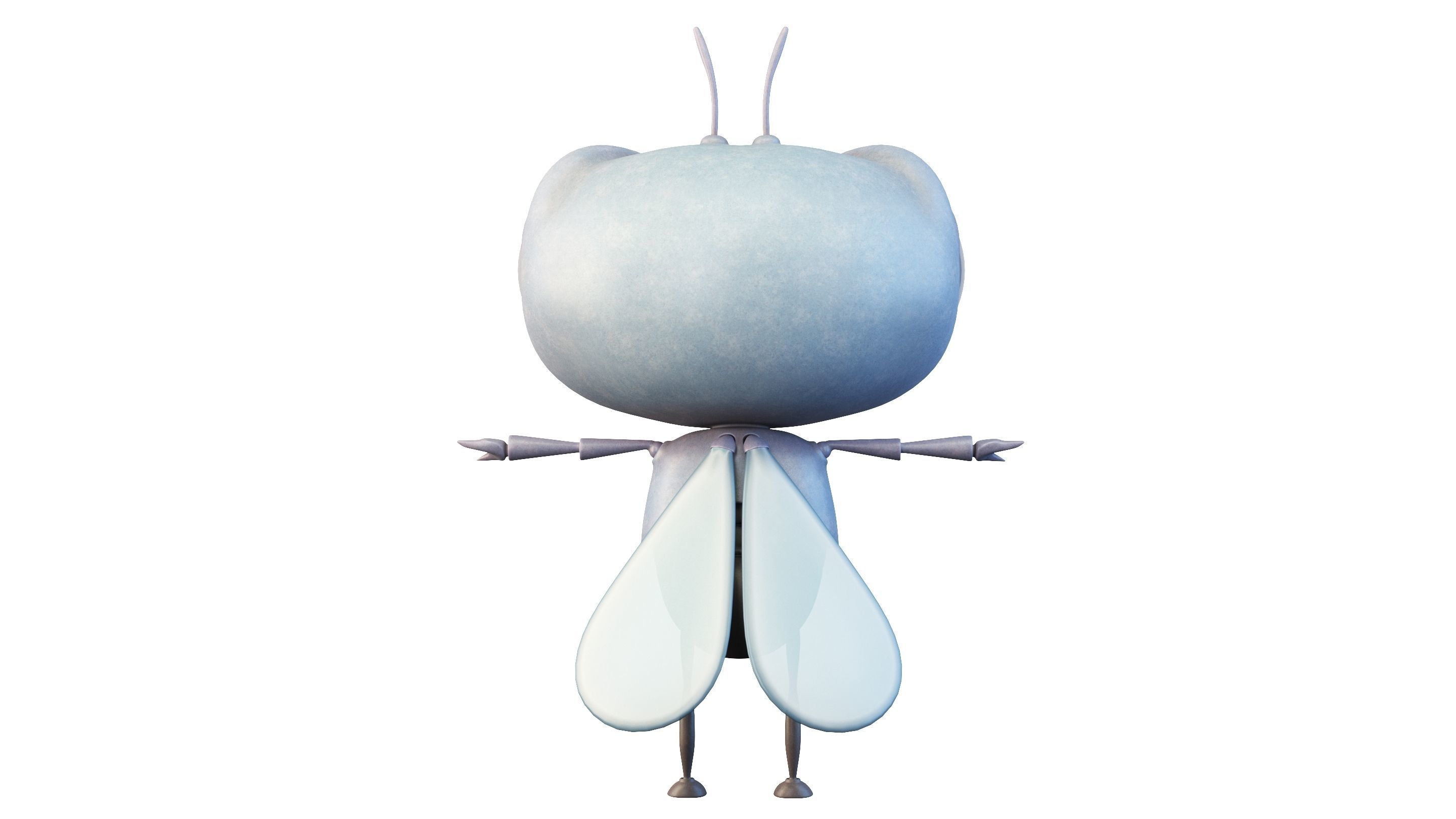 Cartoon Fly Character 3D model | CGTrader