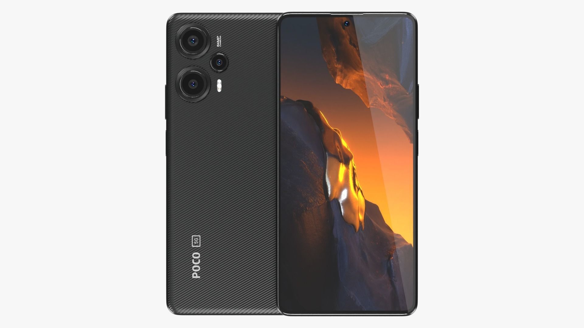 POCO F5 Black 3D model | CGTrader