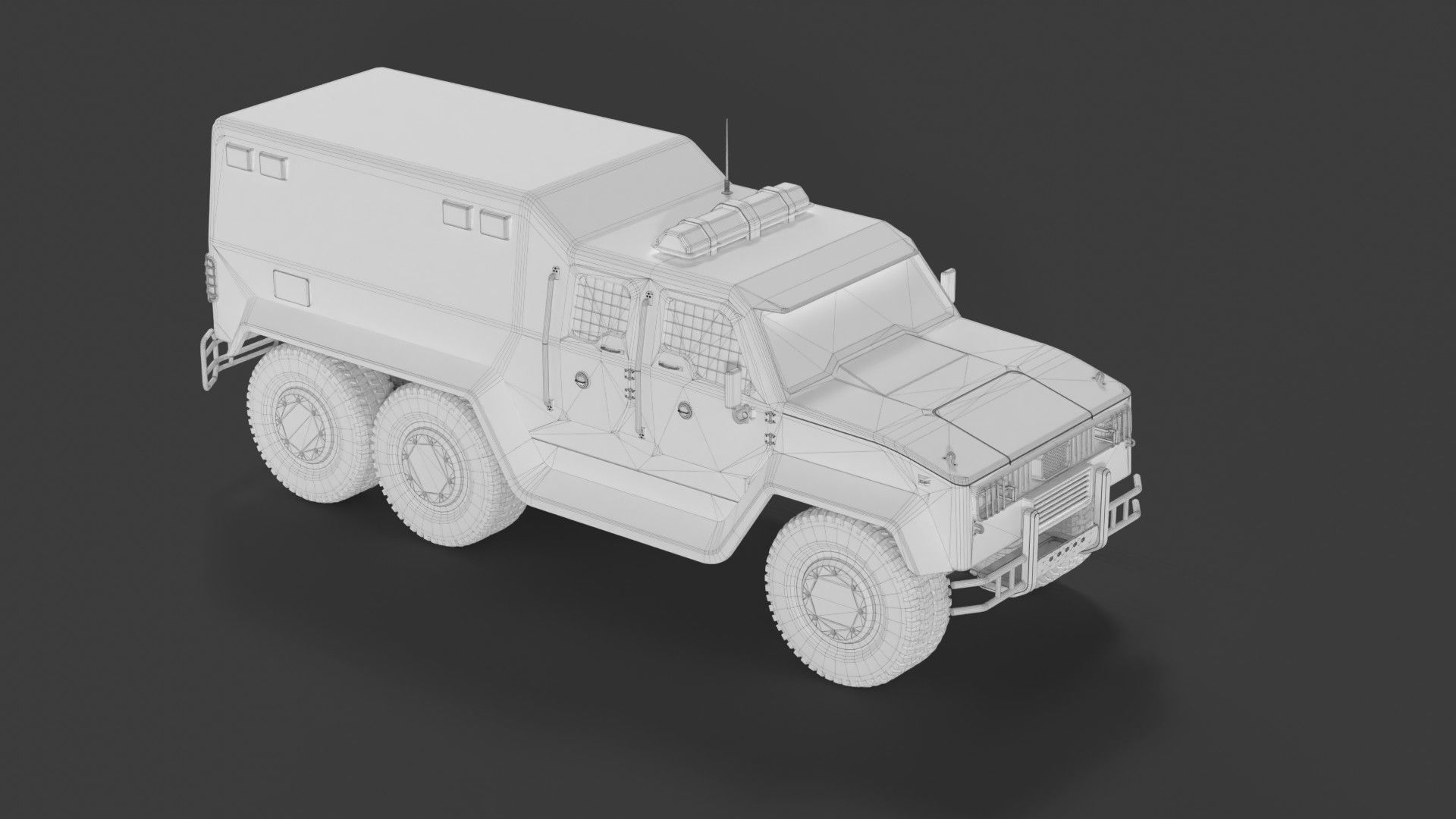 Military ambulance 3D model | CGTrader