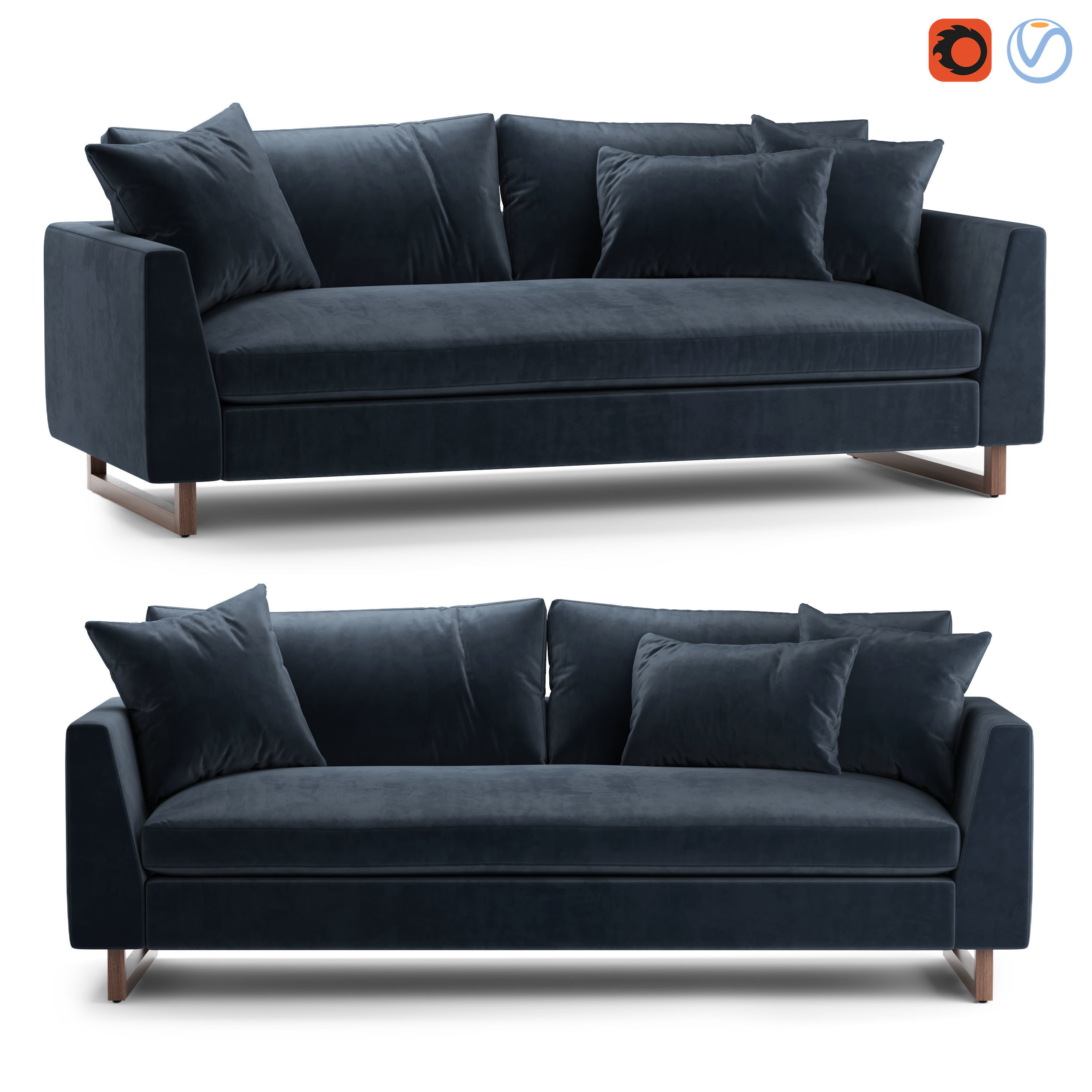 Devon Sofa 3D model | CGTrader