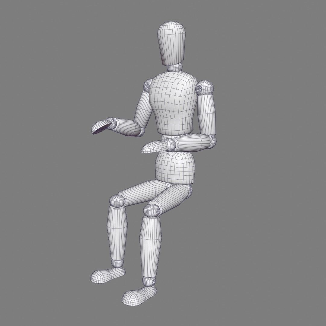 Mannequin Rig made for Blender 3D model rigged | CGTrader