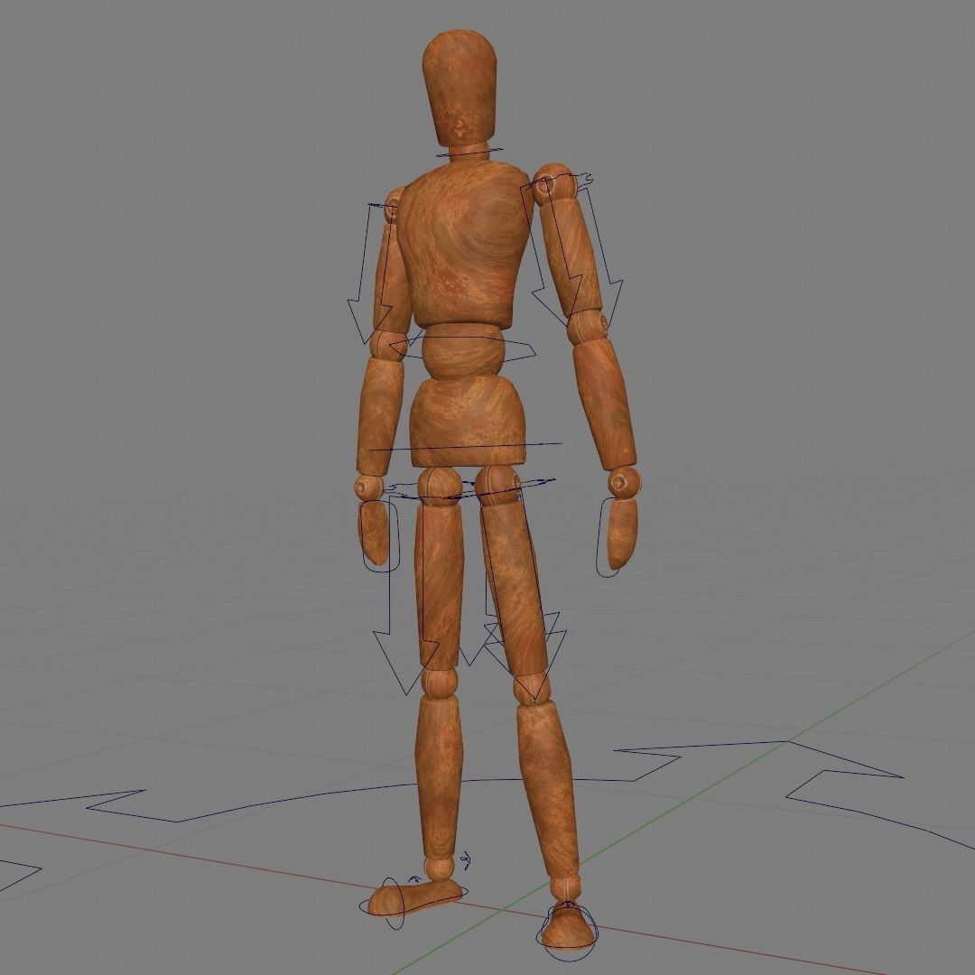 Mannequin Rig made for Blender 3D model rigged | CGTrader