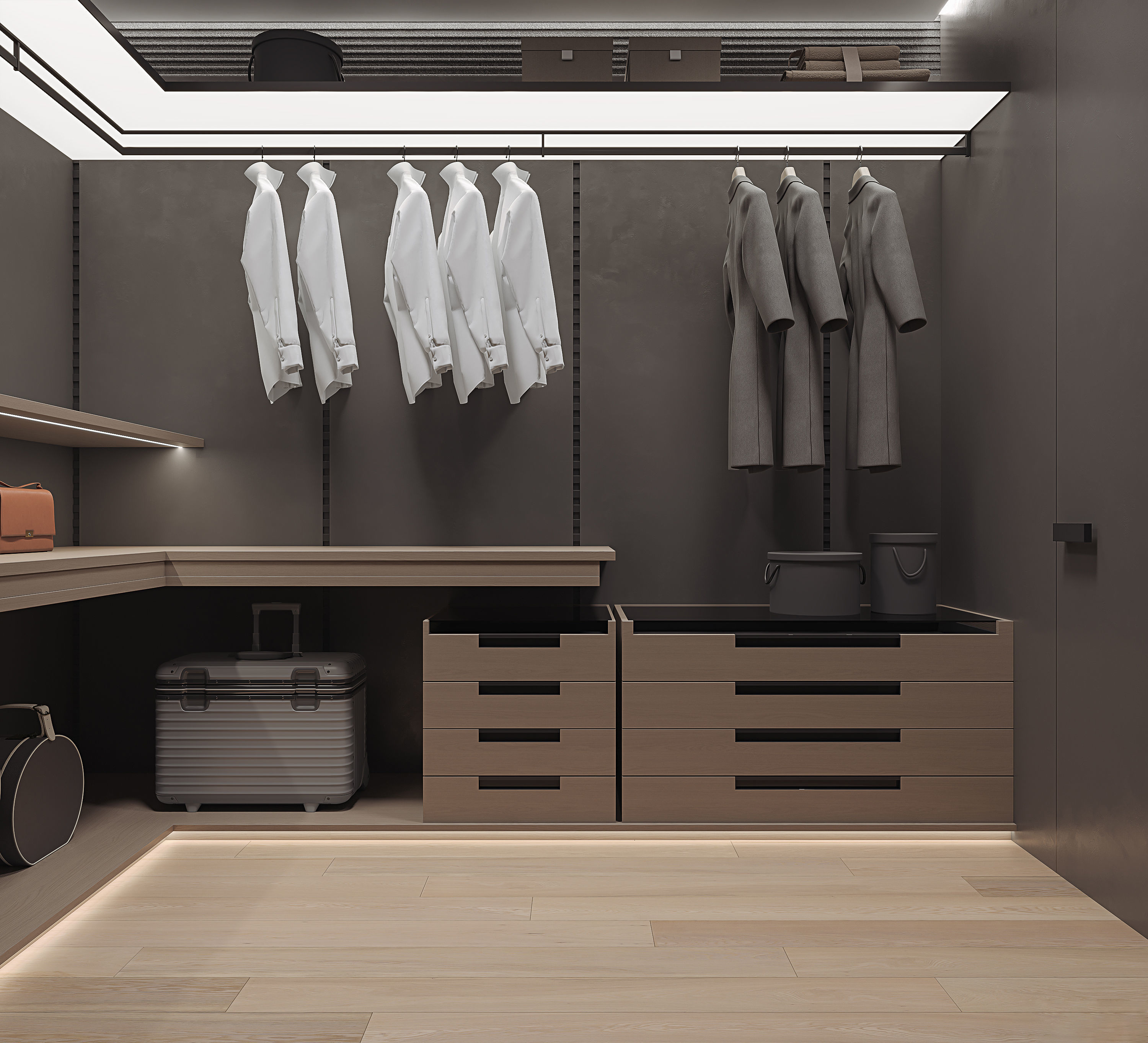 Modern Cloakroom Design 3D Model 3D model | CGTrader
