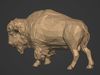 3D model Polygonal Bison Statue VR / AR / low-poly | CGTrader