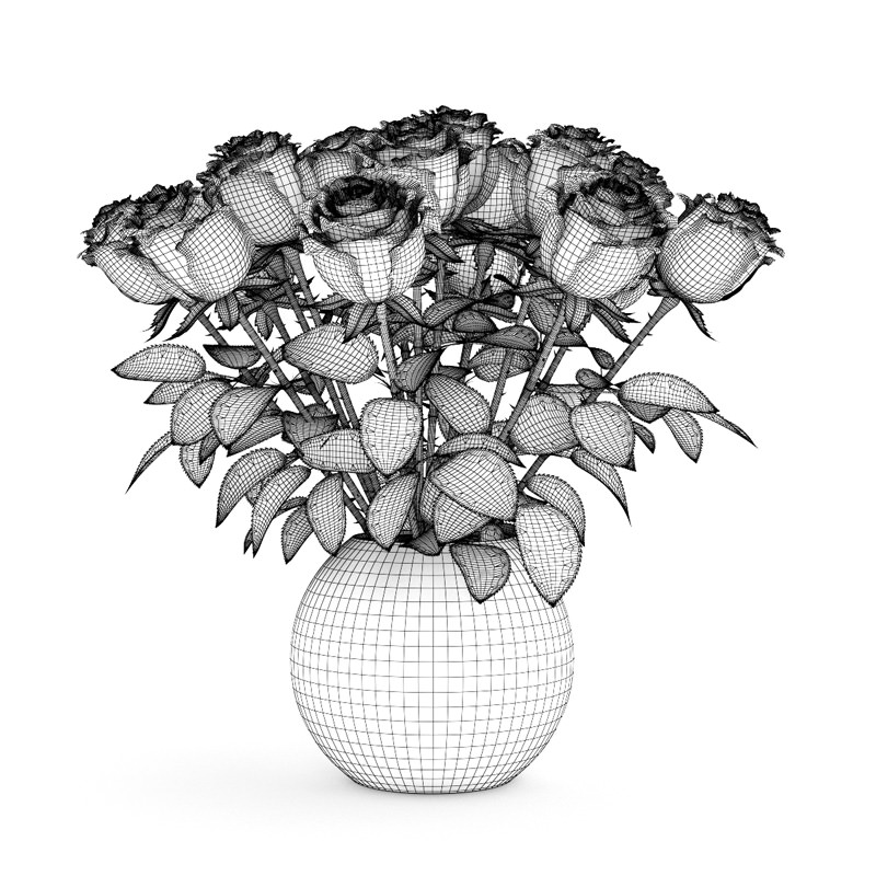 Red Roses 3D model | CGTrader