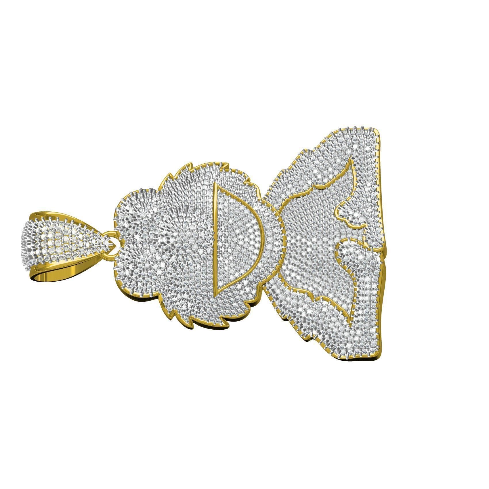 Smiley Face Cartoon Caracter Hip Hop Pendant 3D model 3D printable ...