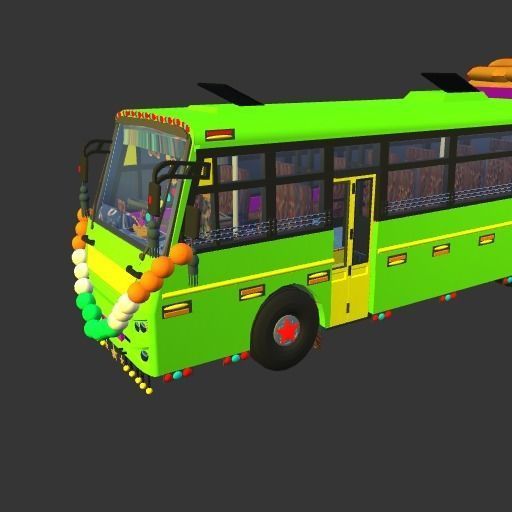 TNSETC bus 3D model | CGTrader