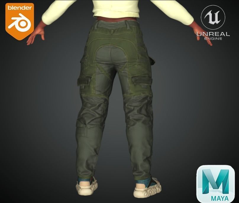 3D model Cartoon Rigged Character 08 Female - Low Poly 3D Model VR / AR ...