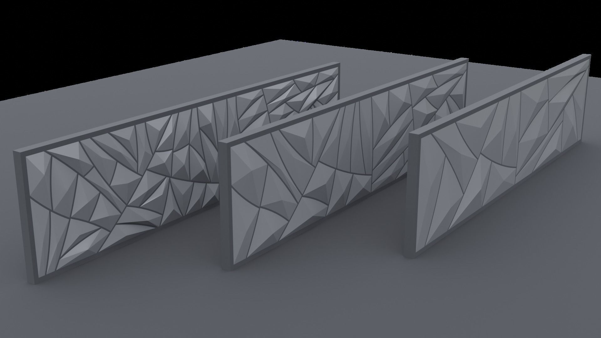 Curvy Cracks Wall Pattern 3D model | CGTrader