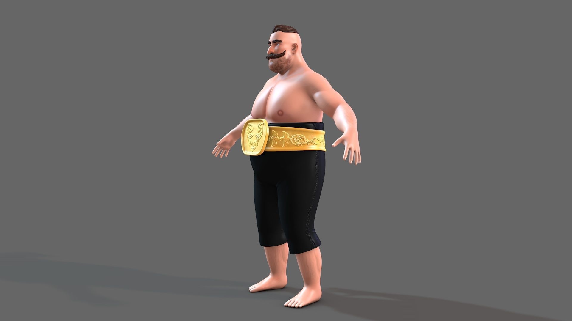 3D model Wrestler Character VR / AR / low-poly | CGTrader