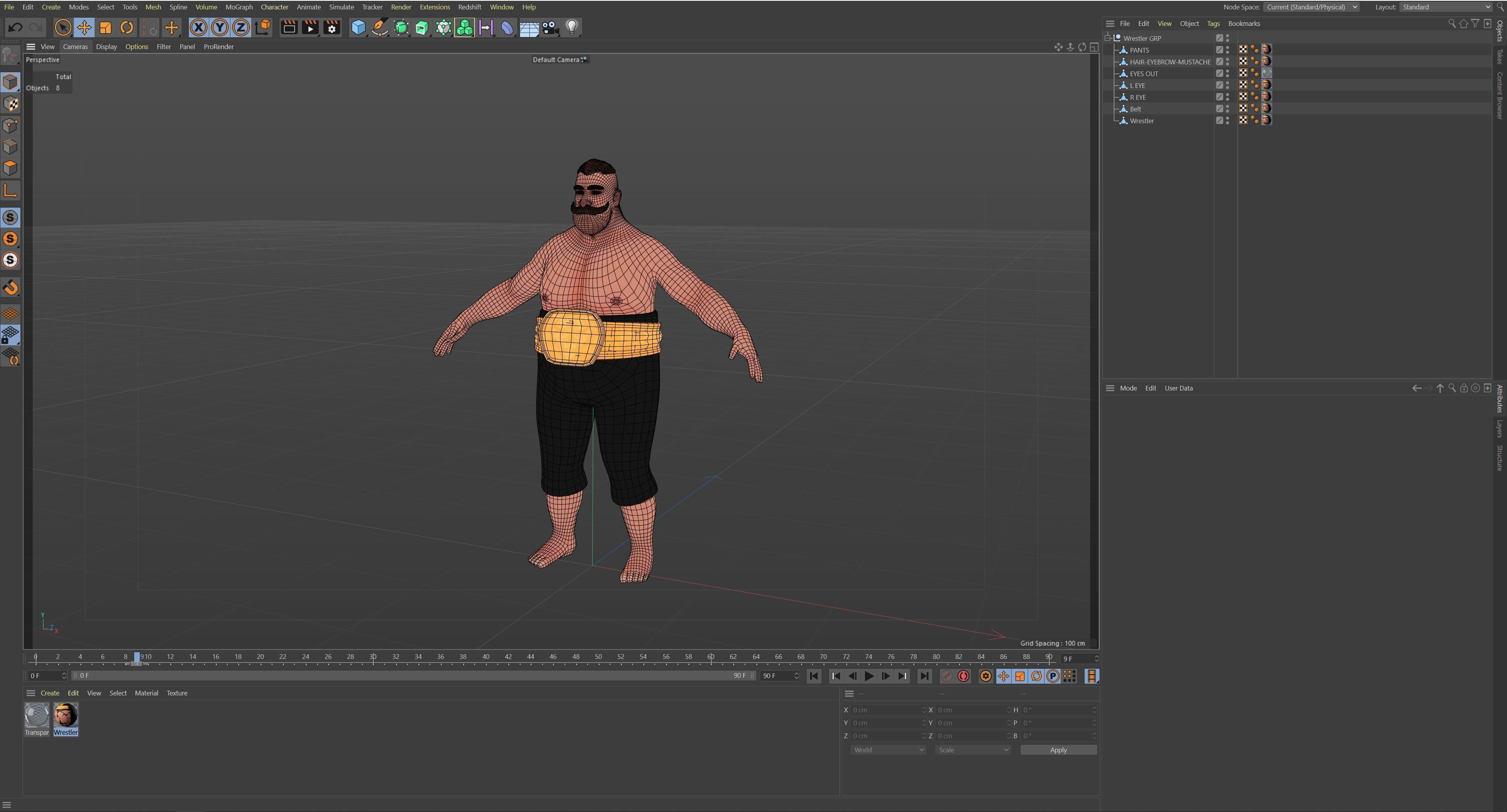 3D model Wrestler Character VR / AR / low-poly | CGTrader