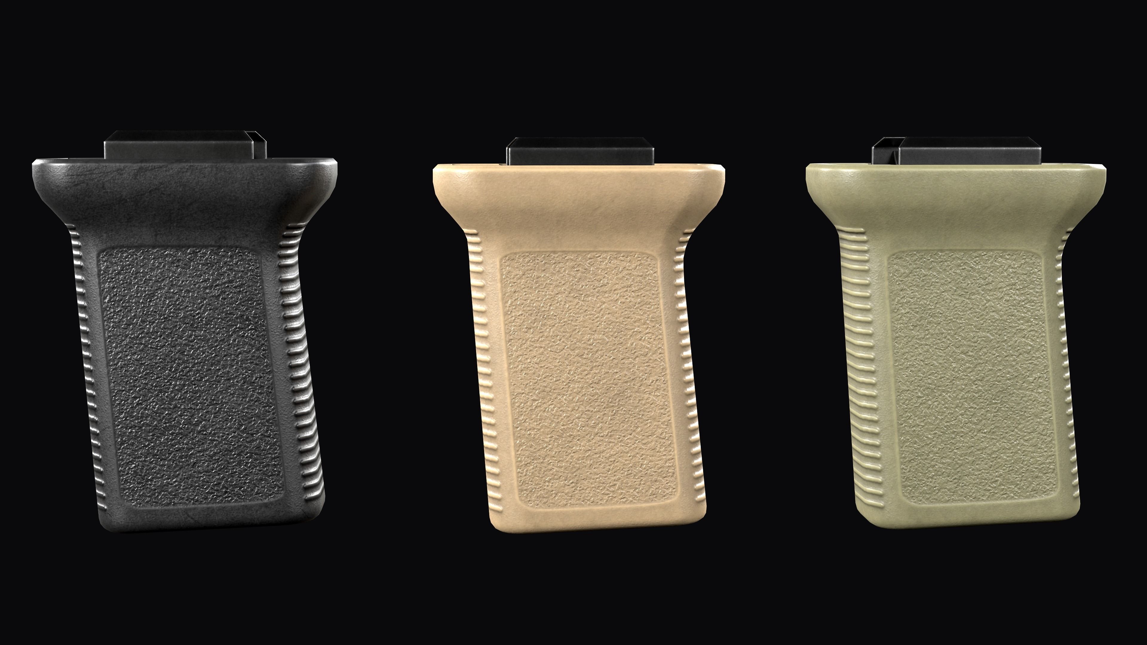 3D model Vertical foregrip BCM GUNFIGHTER MOD 3 VR / AR / low-poly ...