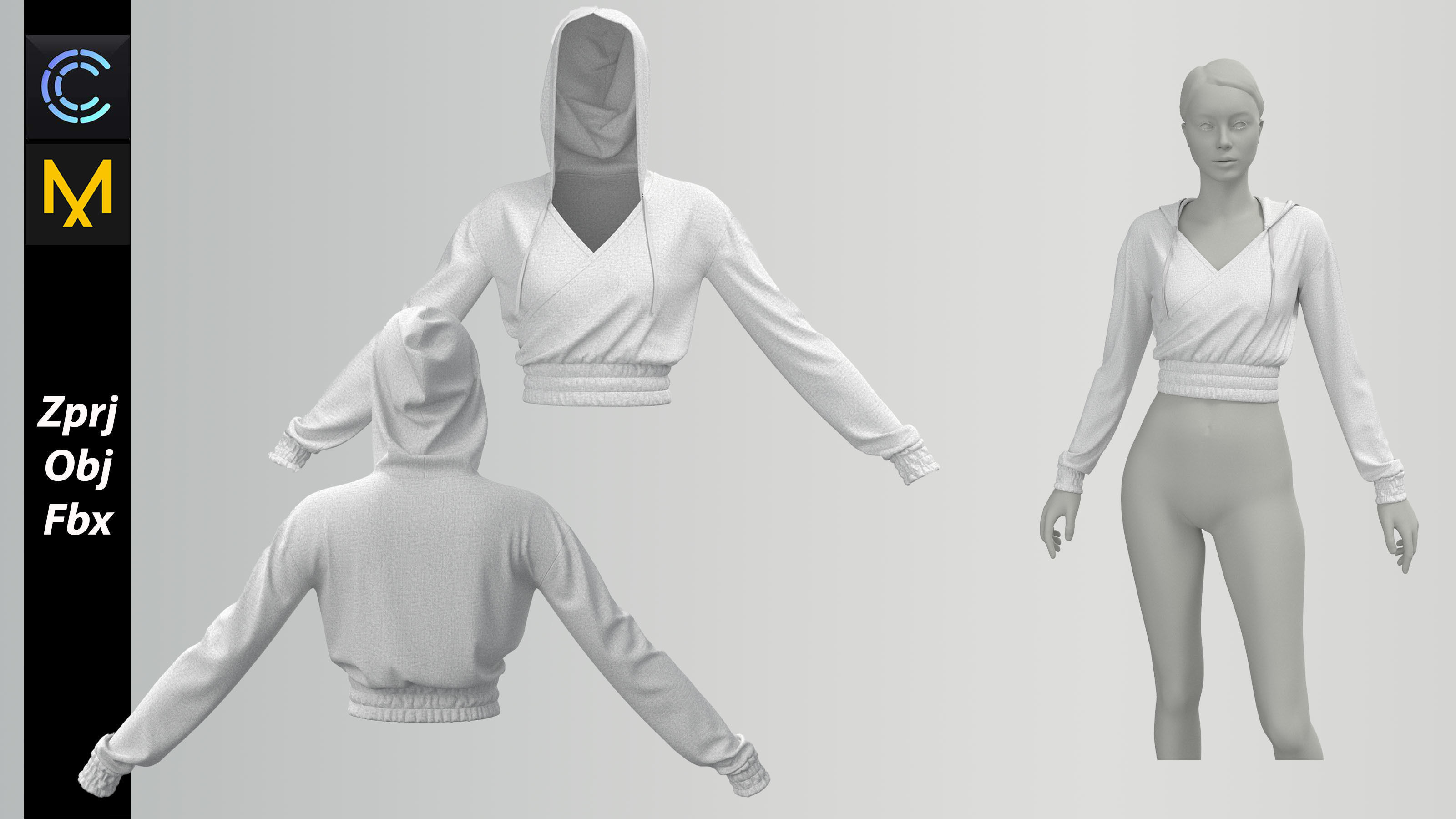 3D model crop tops for women VR / AR / low-poly | CGTrader