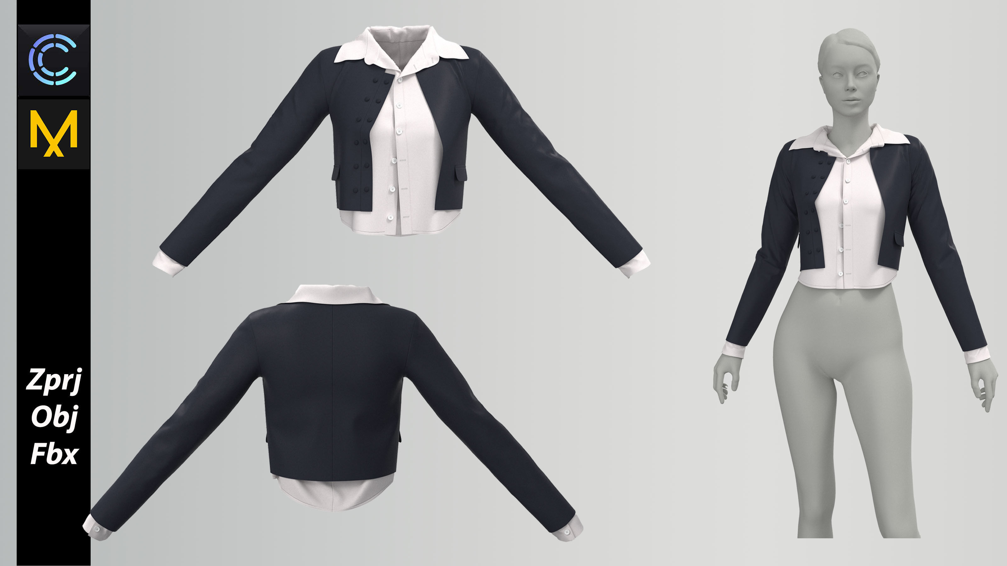 3D model crop tops for women VR / AR / low-poly | CGTrader