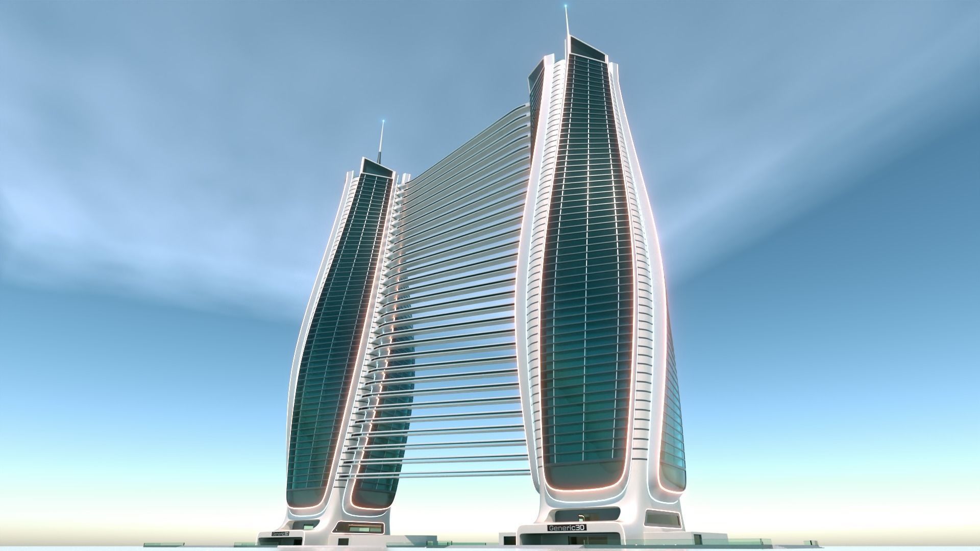 Futuristic Building Concept V1-01 3D model | CGTrader