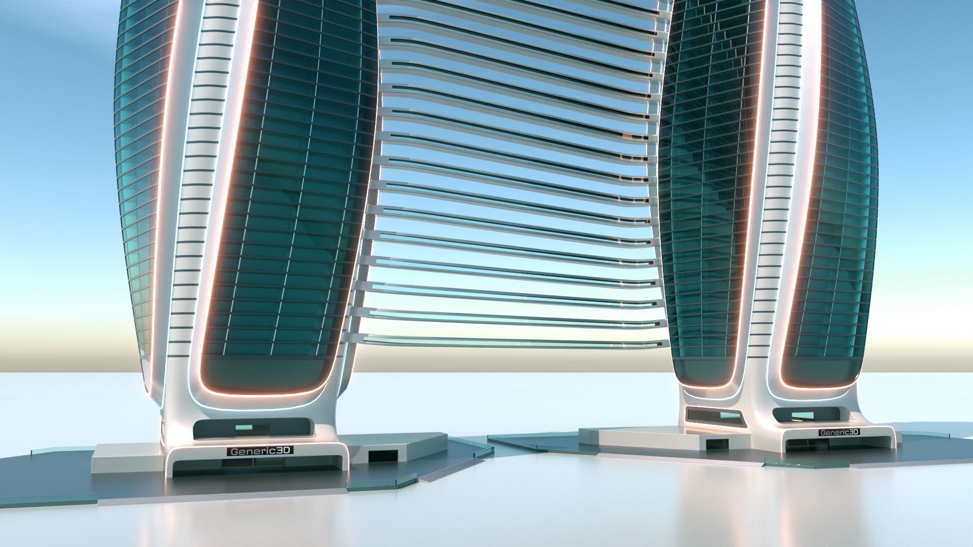 Futuristic Building Concept V1-01 3D model | CGTrader