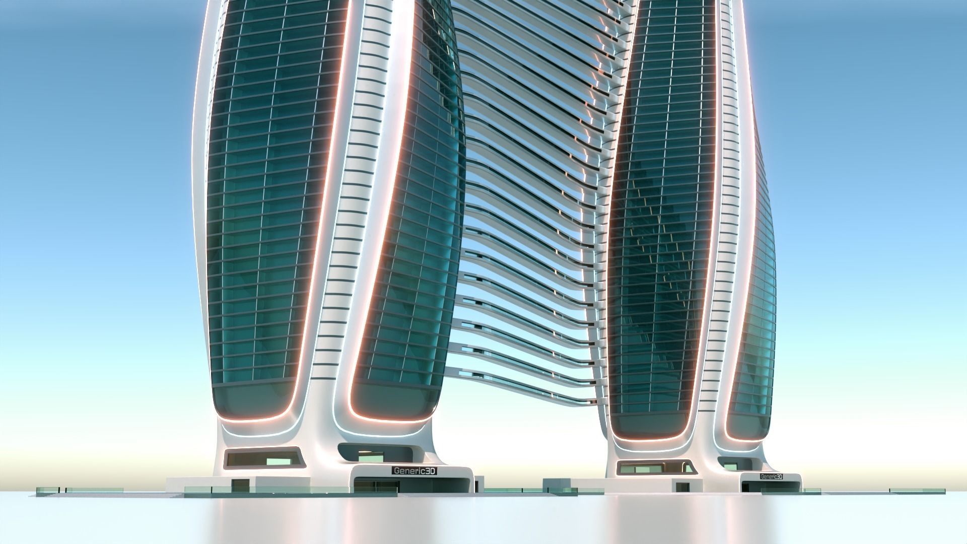 Futuristic Building Concept V1-01 3D model | CGTrader
