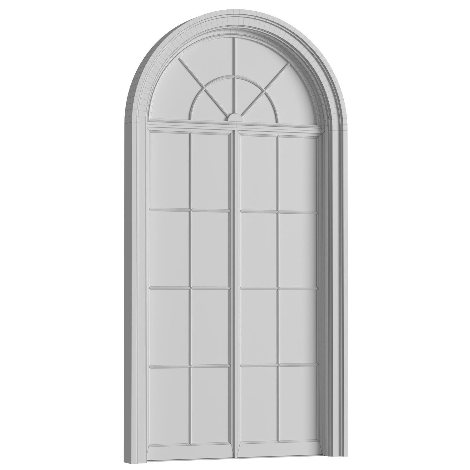 Arched Exterior Window 3D model | CGTrader