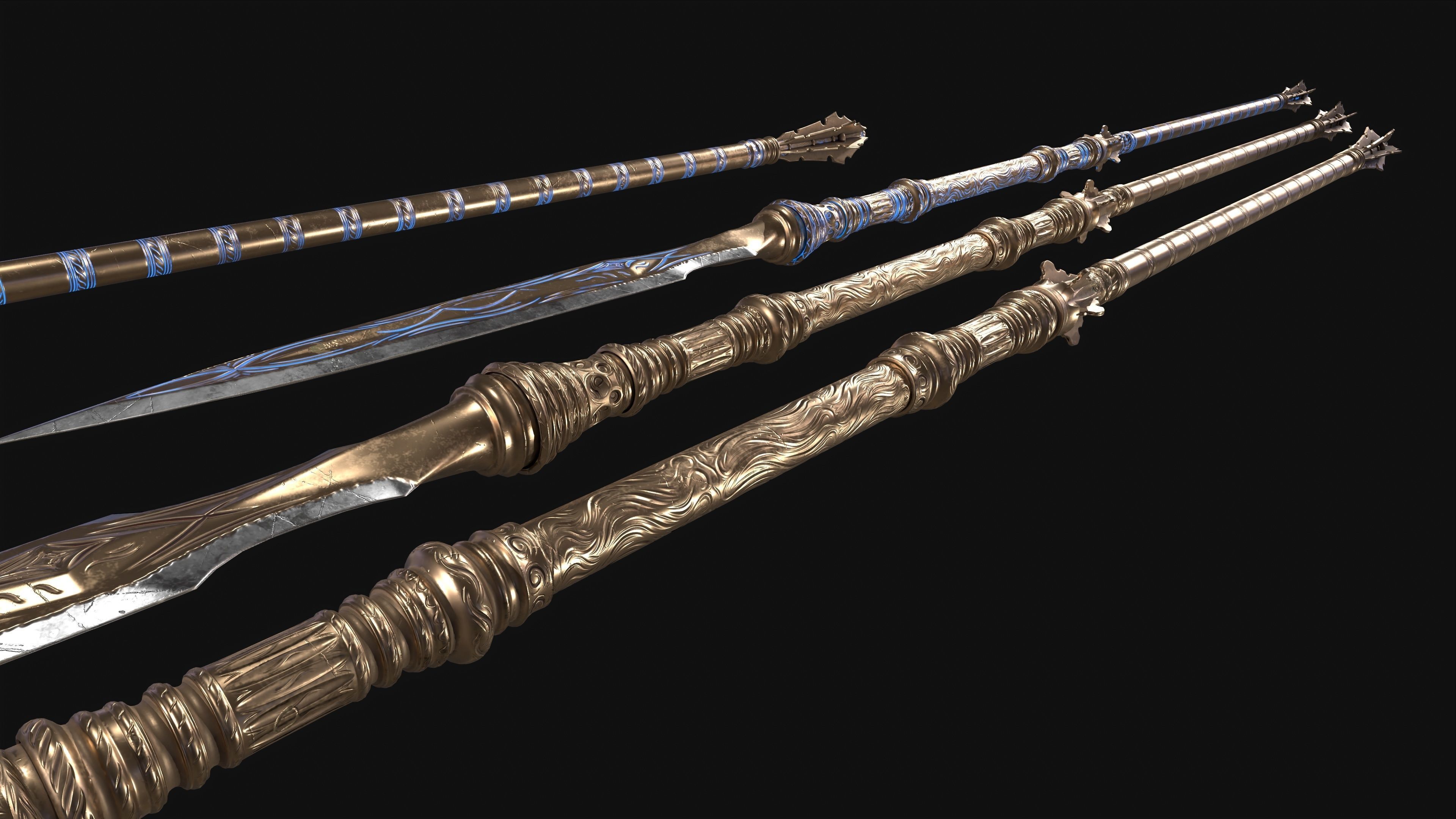 3D model Lance Melee Weapon VR / AR / low-poly | CGTrader