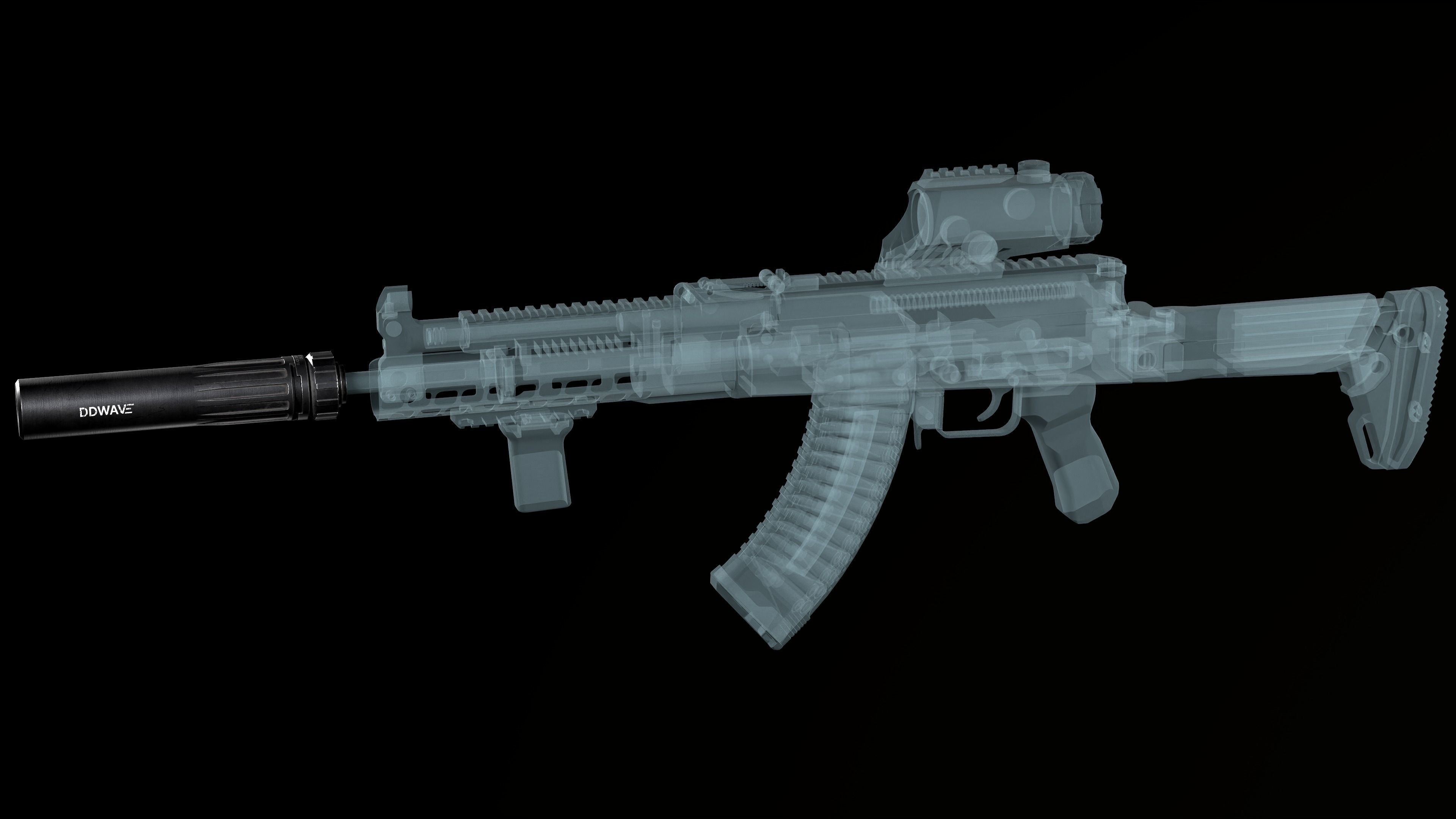 3D model Suppressor Daniel Defence Wave QD VR / AR / low-poly | CGTrader