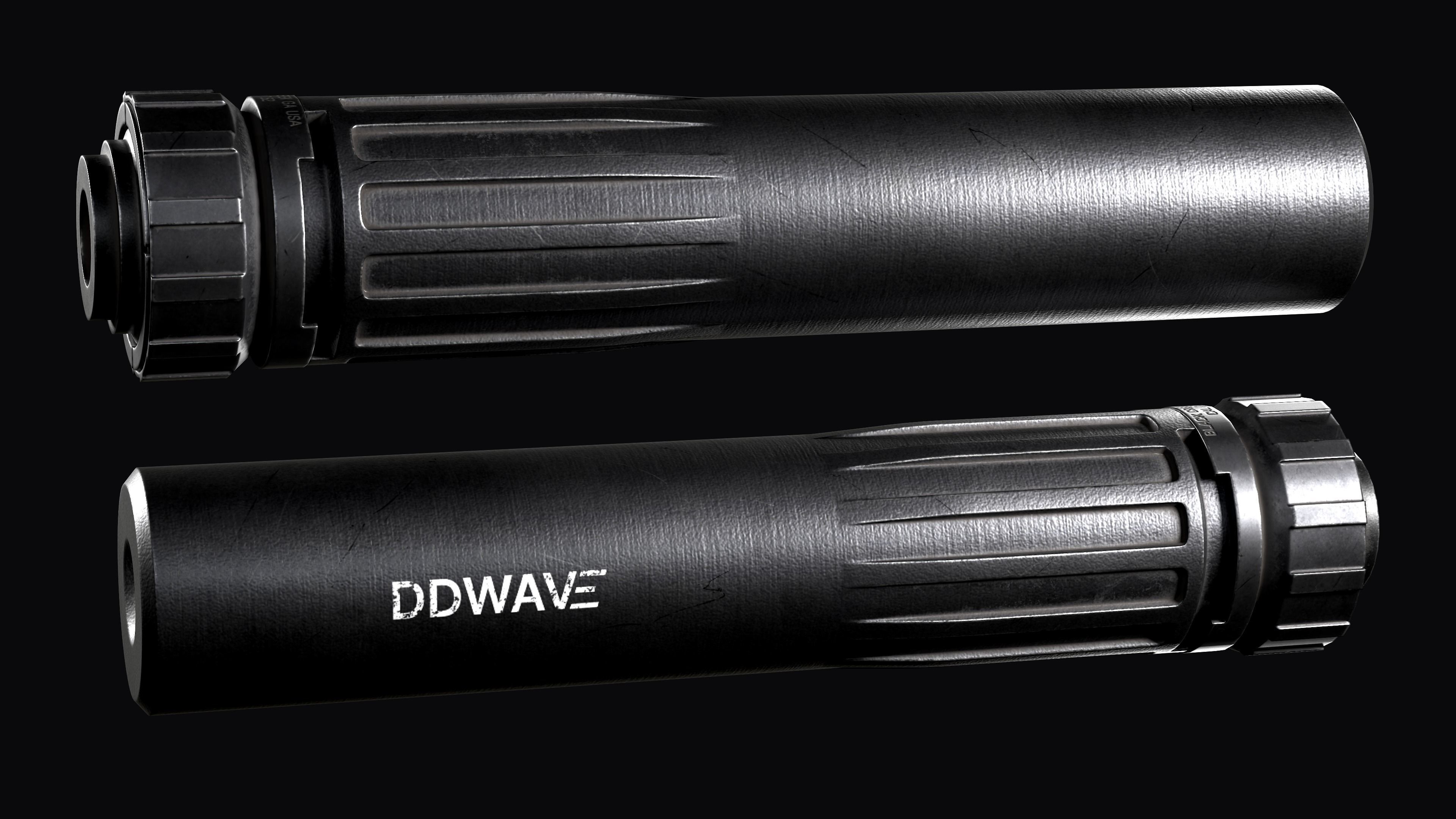 3D model Suppressor Daniel Defence Wave QD VR / AR / low-poly | CGTrader