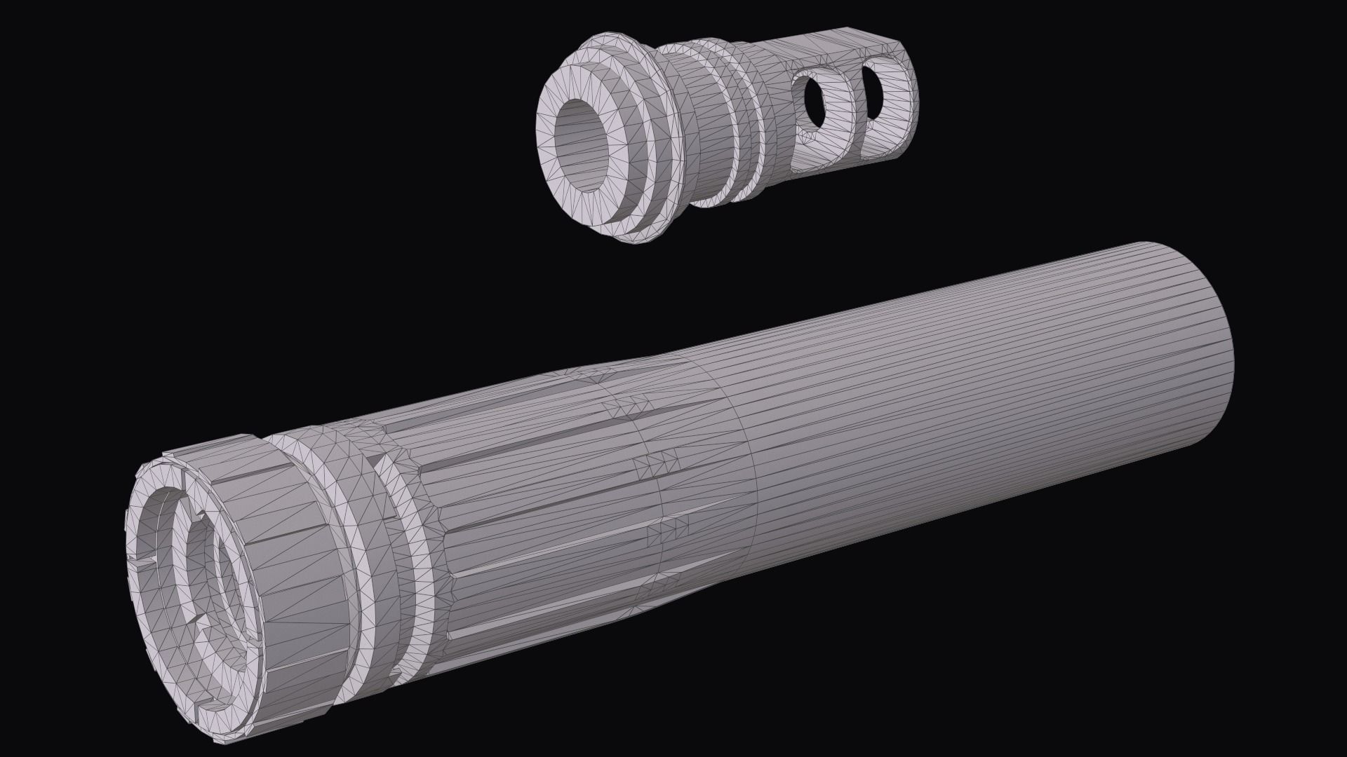 3D model Suppressor Daniel Defence Wave QD VR / AR / low-poly | CGTrader