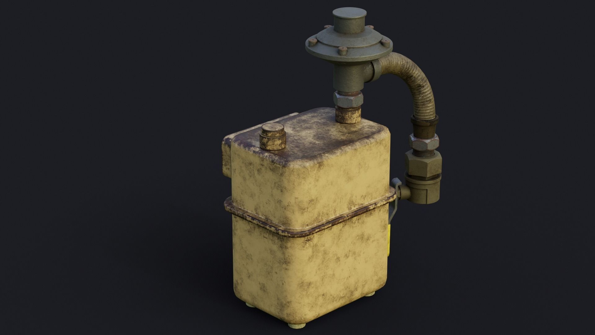 3D model Gas meter game ready PBR 3d model VR / AR / low-poly | CGTrader