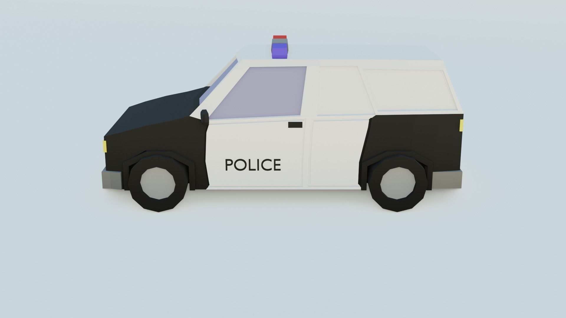 car police jeep low poly free 3D model | CGTrader