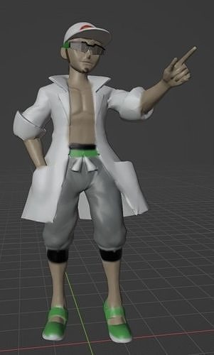 Professor Kukui 3D model 3D printable | CGTrader