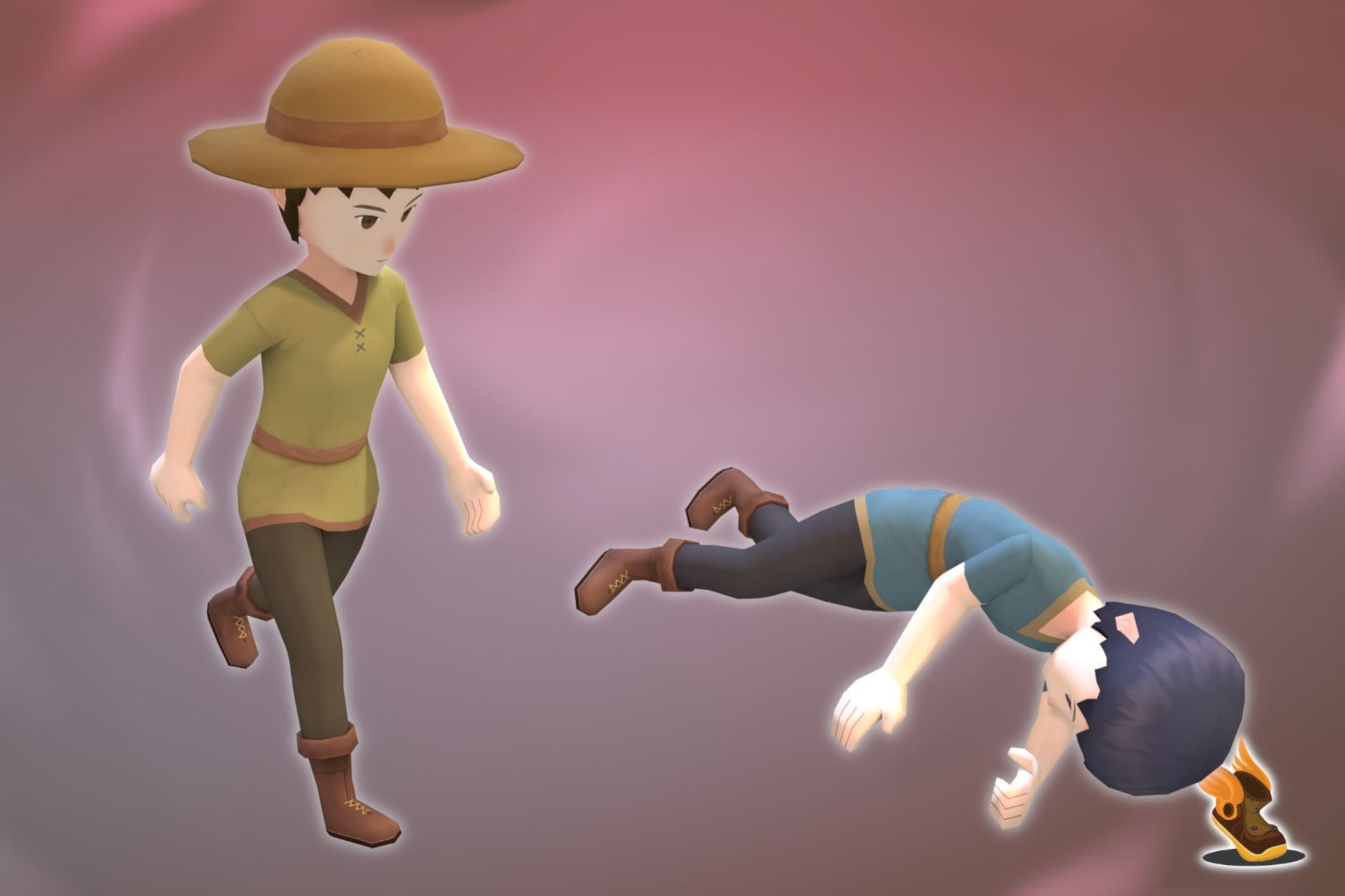 Stylized NPC - Peasant Nolant free VR / AR / low-poly 3D model animated ...