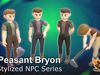 3D model Stylized NPC - Peasant Bryon VR / AR / low-poly | CGTrader